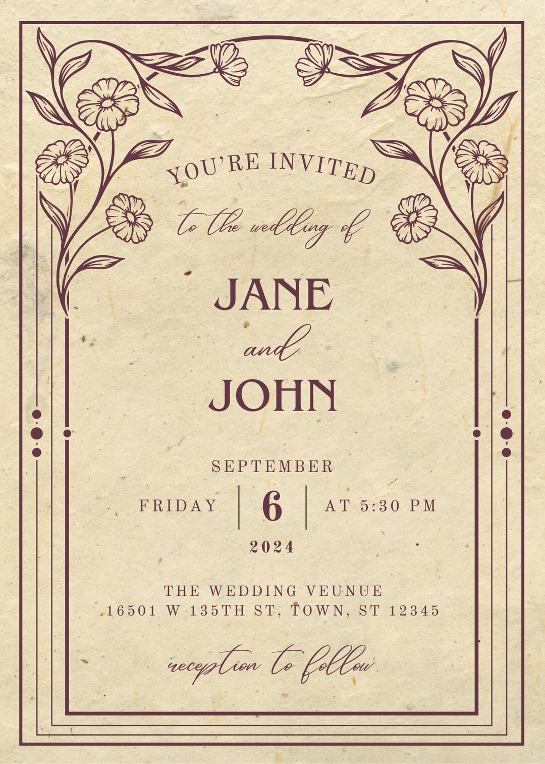 Fairytale Storybook Wedding Invitation - Etsy