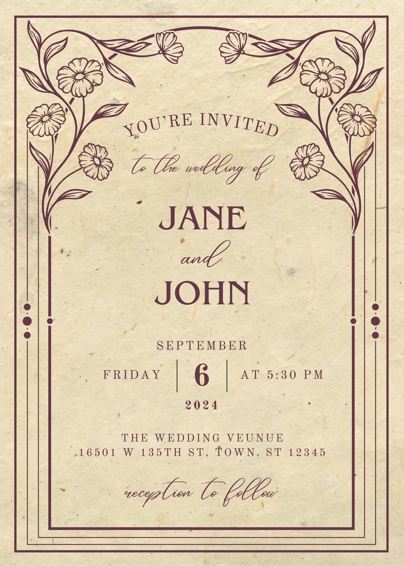 Fairytale Storybook Wedding Invitation - Etsy