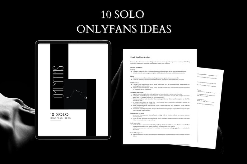 Solo Onlyfans Content Ideas | 10 Sensual & Explicit Concepts - Etsy