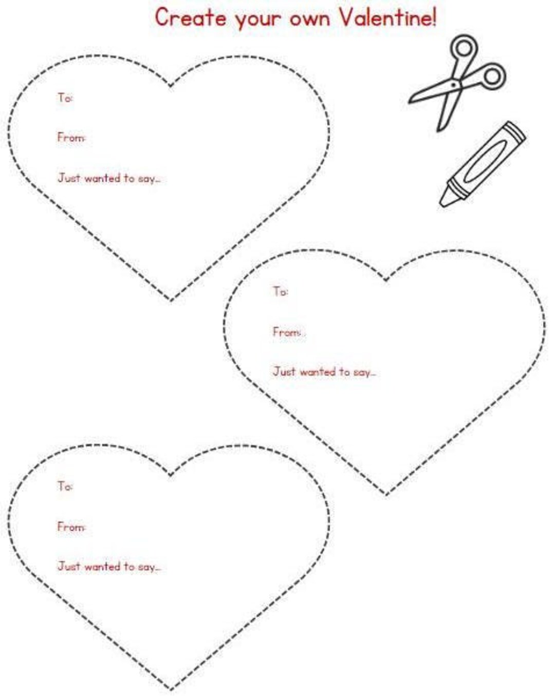 Valentine's Day Craft for Kindergarten and Preschool - Etsy