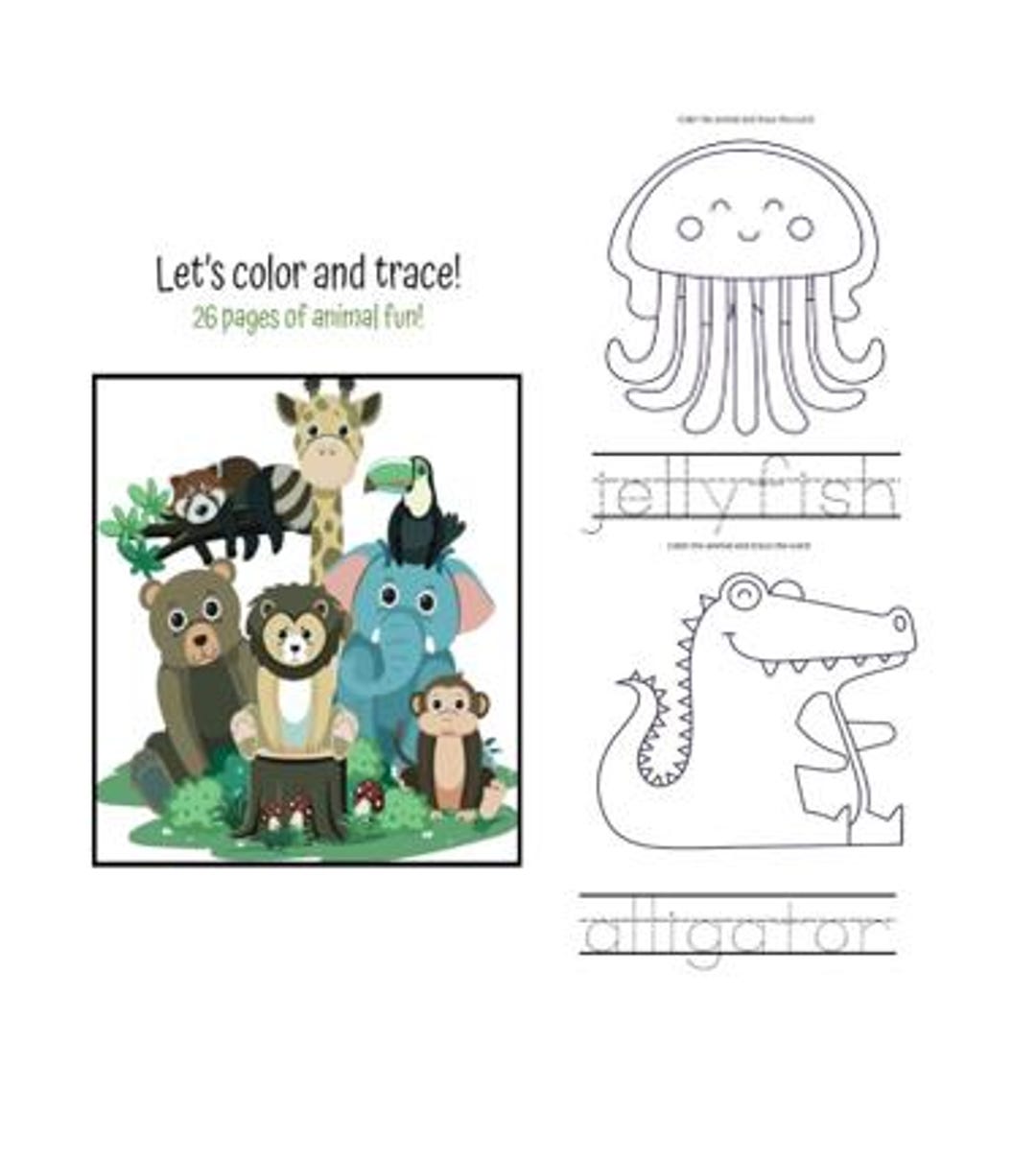 Kindergarten and Preschool Word Tracing Pages, Handwriting Practice for ...