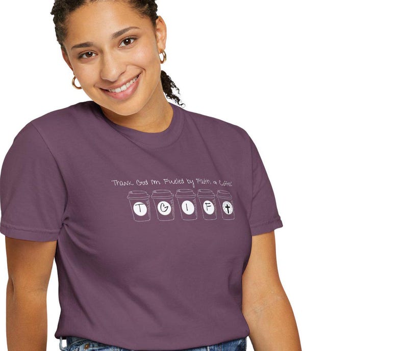 TGIF Christian Graphic Tee: Faith & Coffee Shirt - Etsy