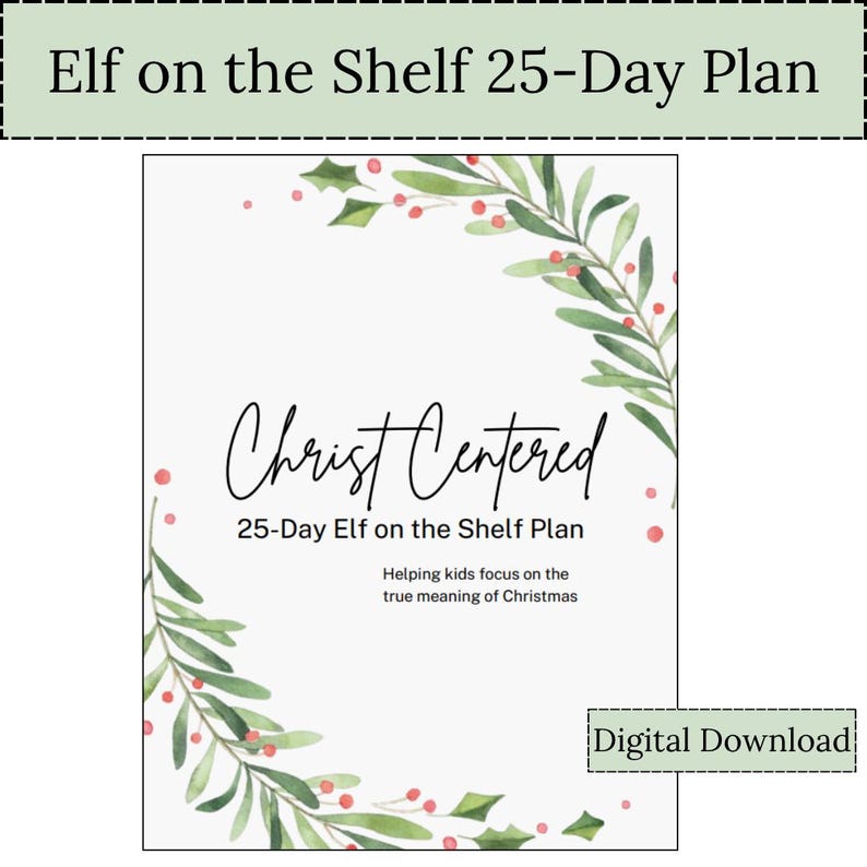 Christ Centered Elf Activities Kit: 25-day Christmas Plan (digital ...