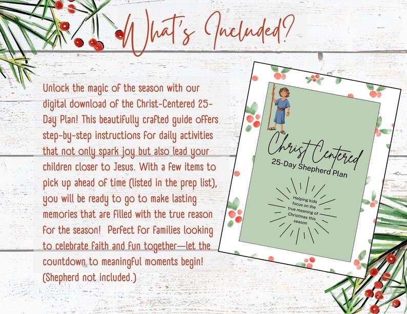 Shepherd on the Search 25 Day Plan, Christ Centered Christmas ...