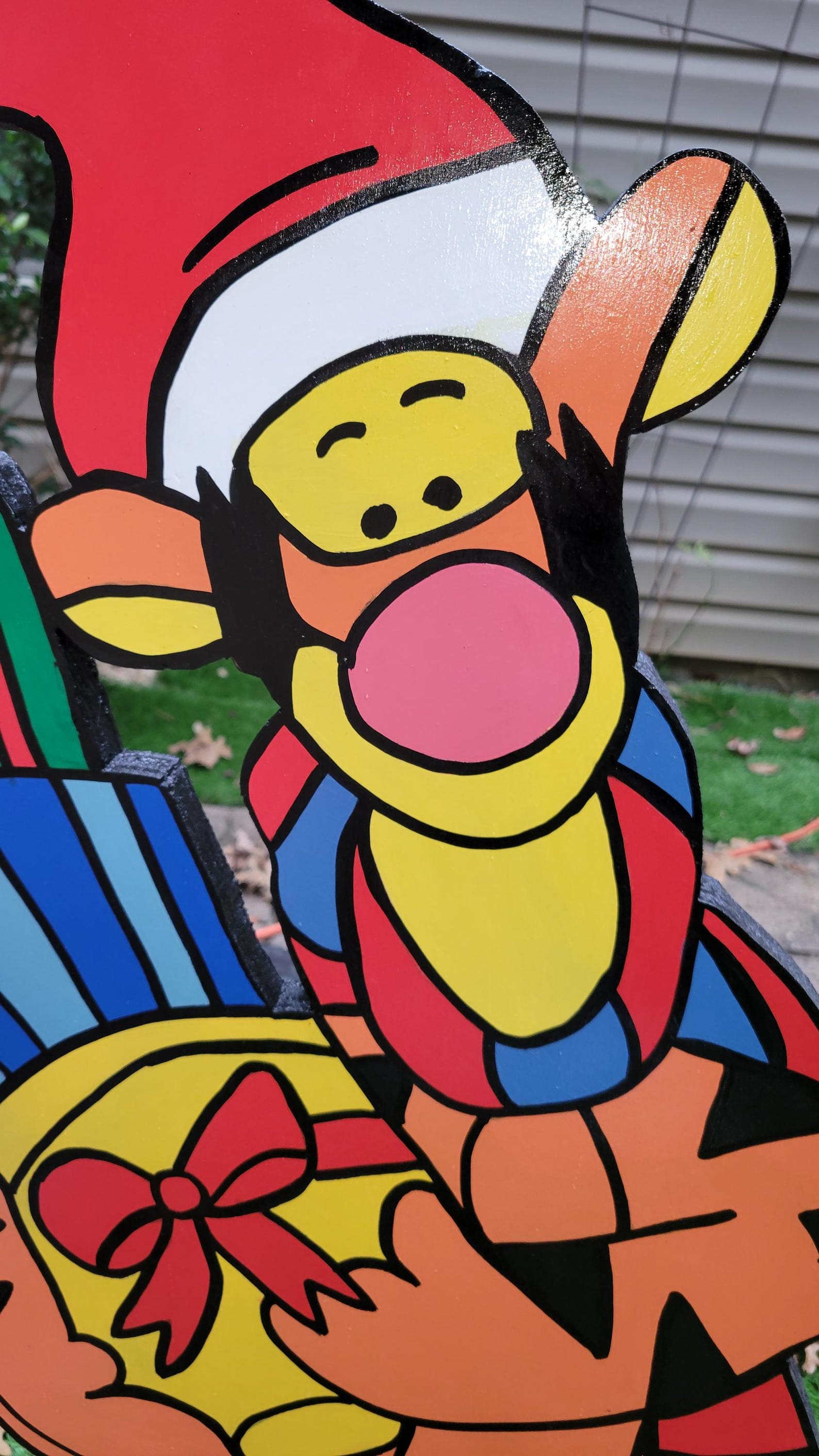 Christmas Tigger Life Size Yard Art - Etsy