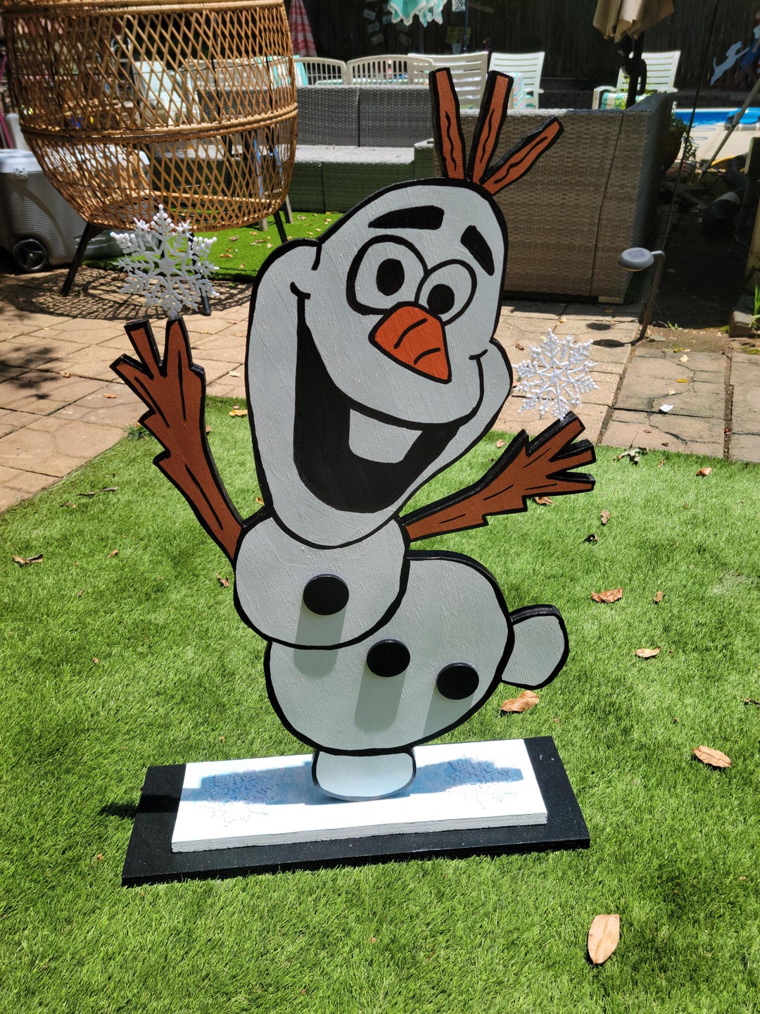 Olaf Life-size With Stand - Etsy