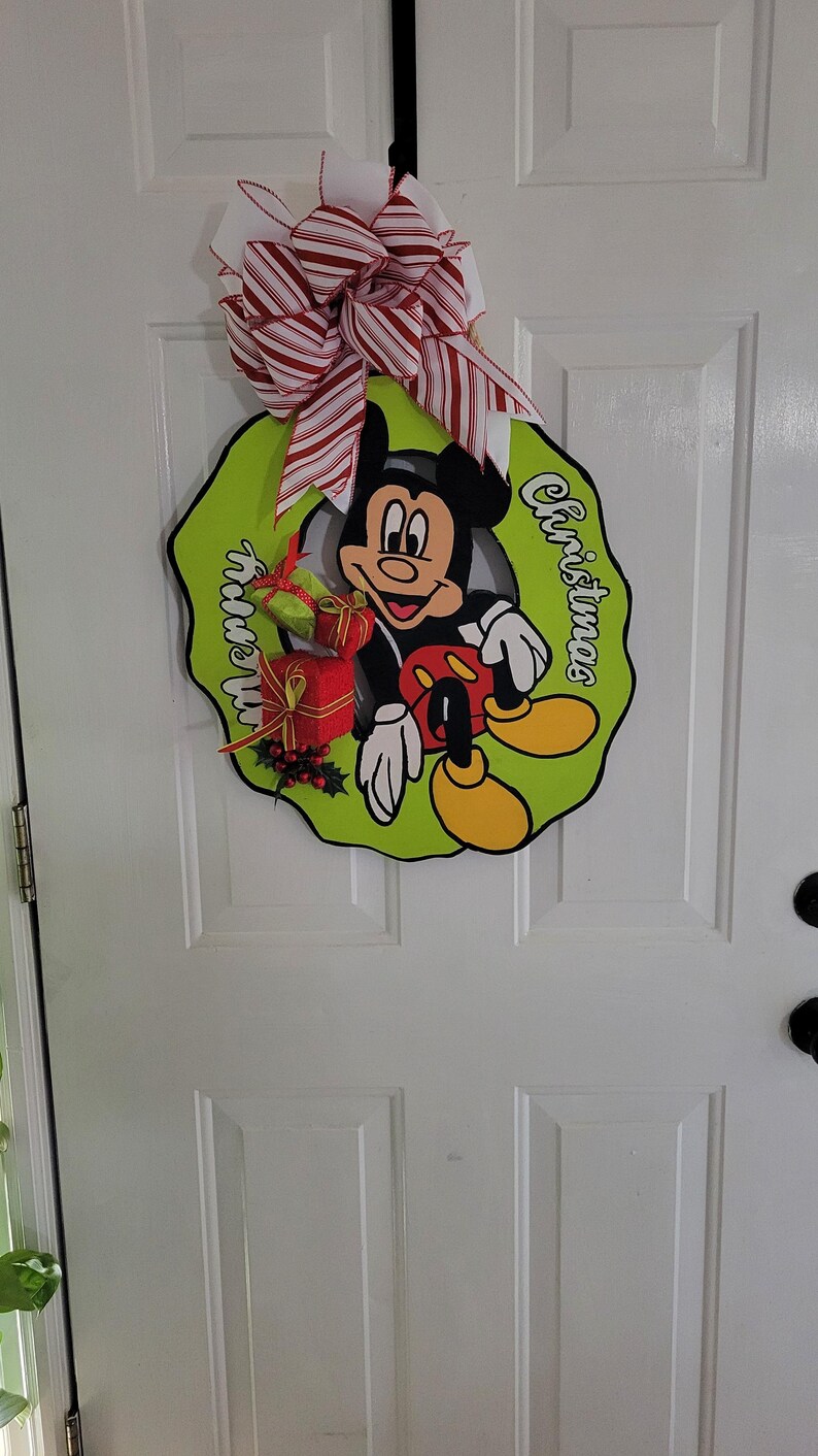 Mickey Mouse Door Hanger Art - Etsy