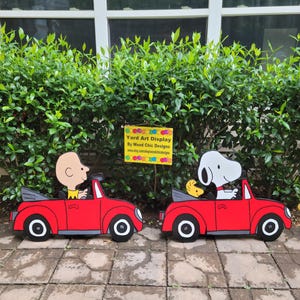 Snoopy and Charlie Brown Sunday Drive - Etsy