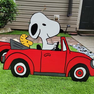 Snoopy and Charlie Brown Sunday Drive - Etsy