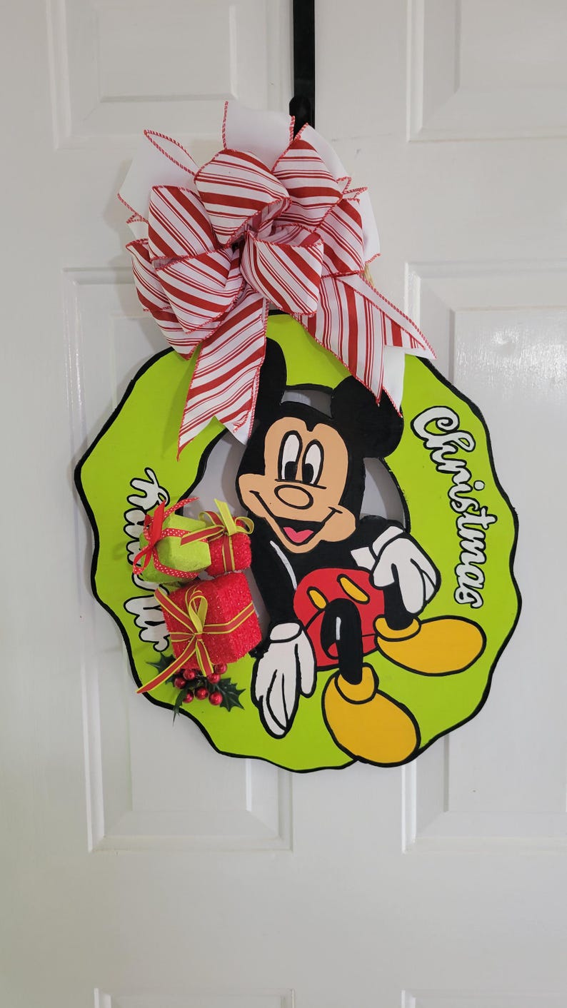 Mickey Mouse Door Hanger Art - Etsy