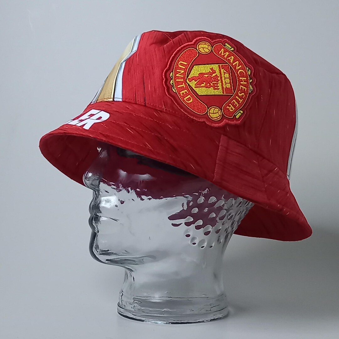 Upcycled Football Shirt Bucket Hat Manchester United Home 20/21 - Etsy