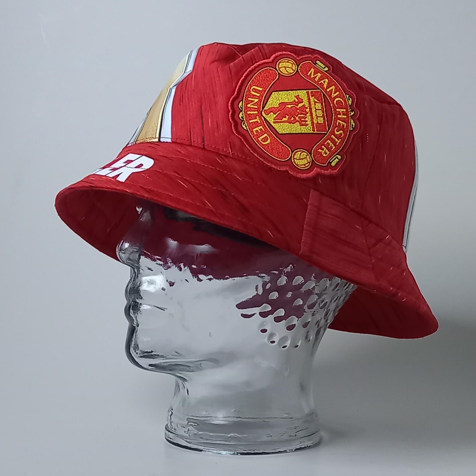 Upcycled Football Shirt Bucket Hat Manchester United Home 20/21 - Etsy