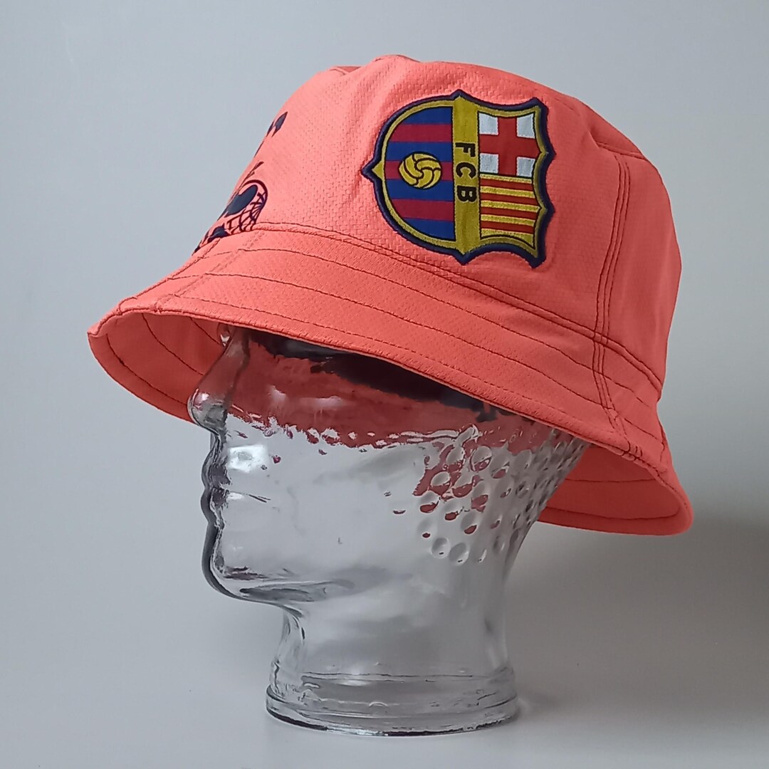 Upcycled Football Shirt Bucket Hat Barcelona Away 09/10 - Etsy