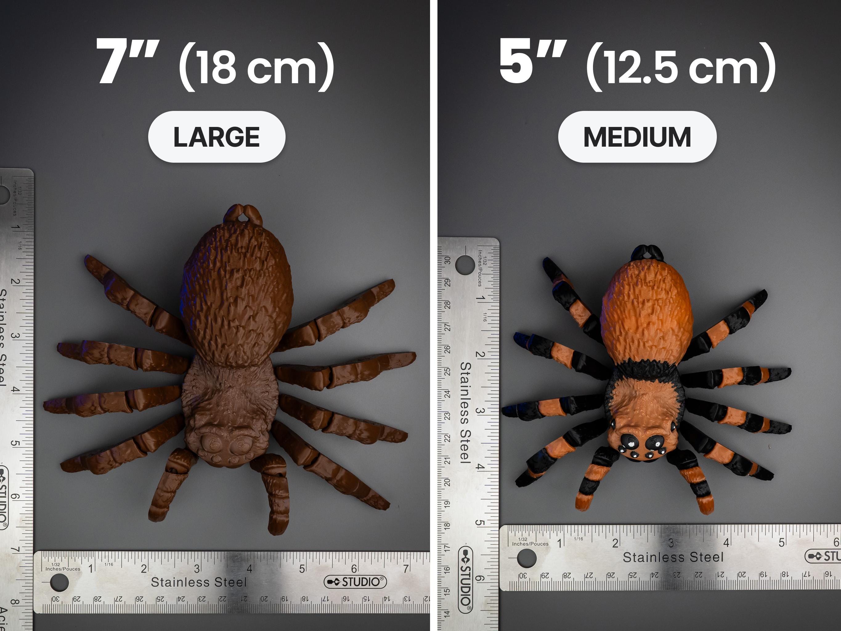 Articulated 3D Printed Spooky Spider. Scary Halloween Gift Tarantula ...