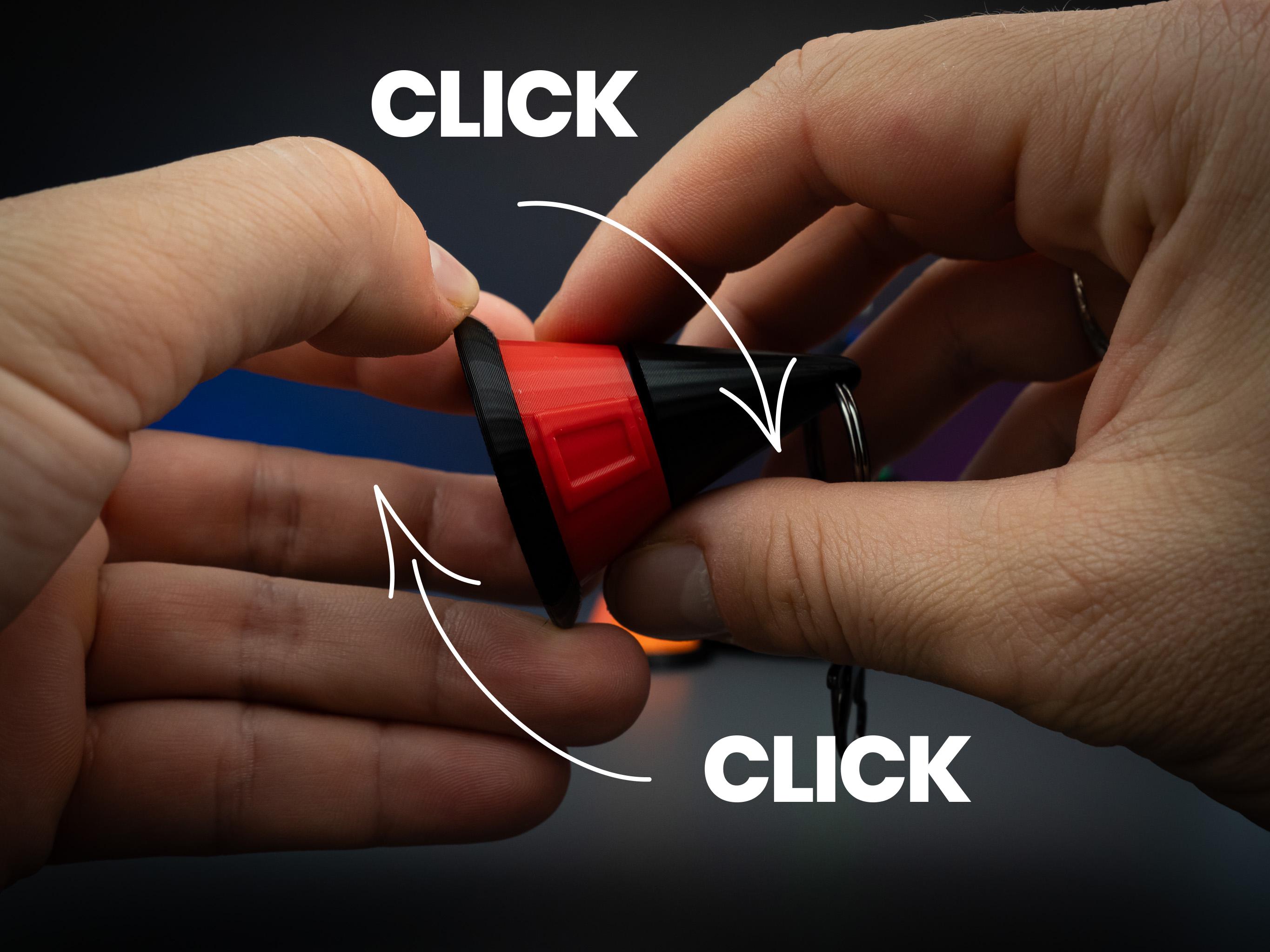 Witch Hat Fidget Keychain | 3D Printed Articulated Sensory Tool ...