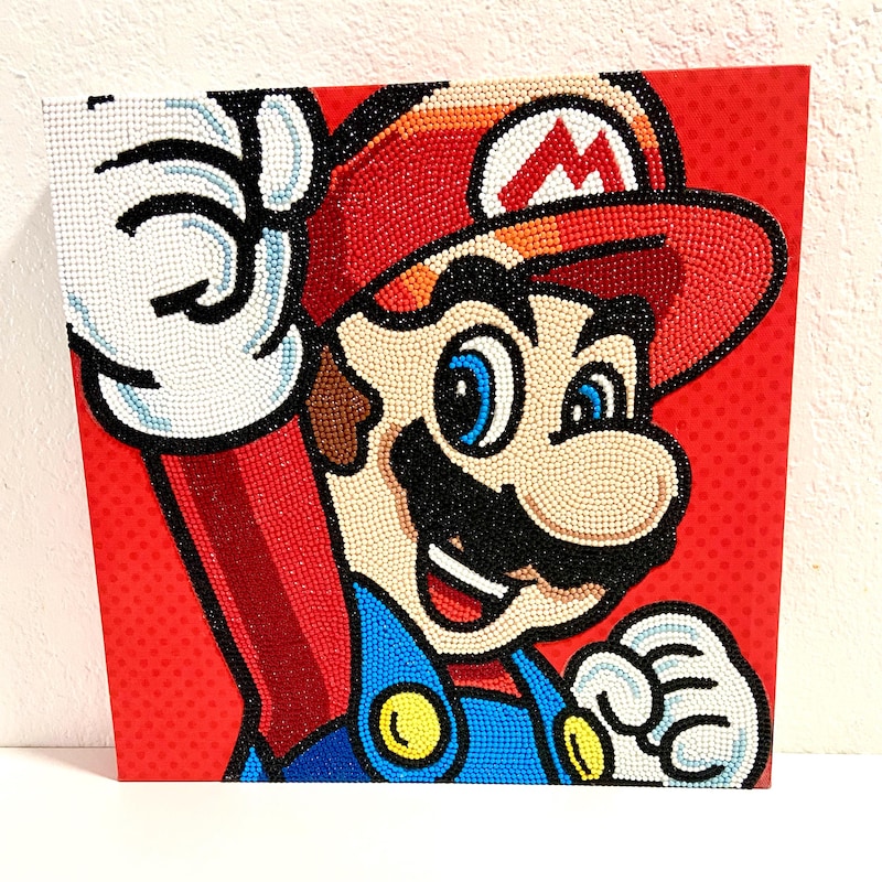 Diamond Art Mario - Etsy