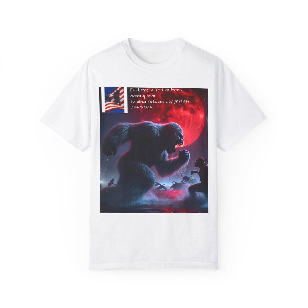 Eli Hurrell's Yeti Vs Monk Book T-shirt Preview Soon to Be Released on ...