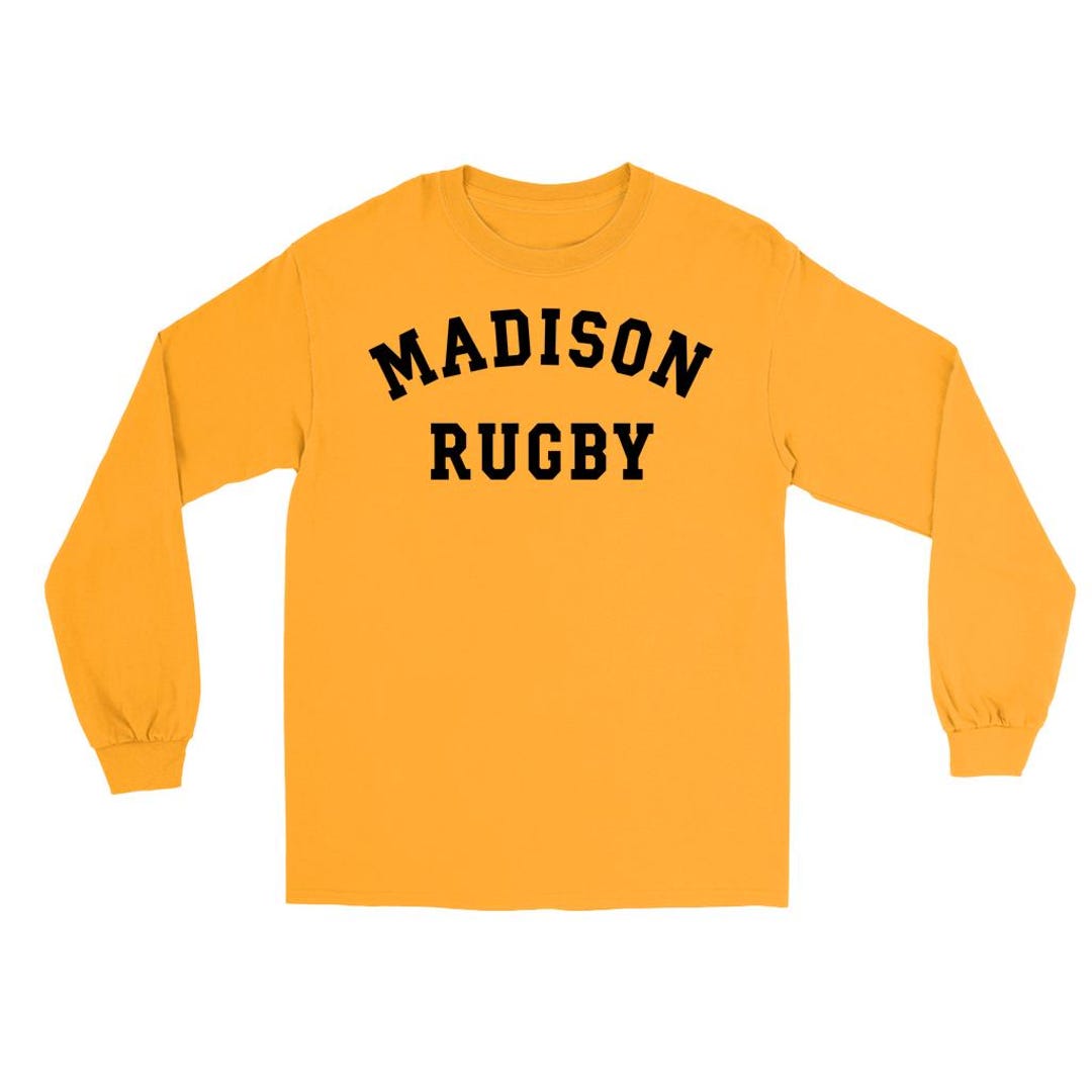 Madison Rugby Block Letters Yellow Long Sleeve Shirt - Etsy
