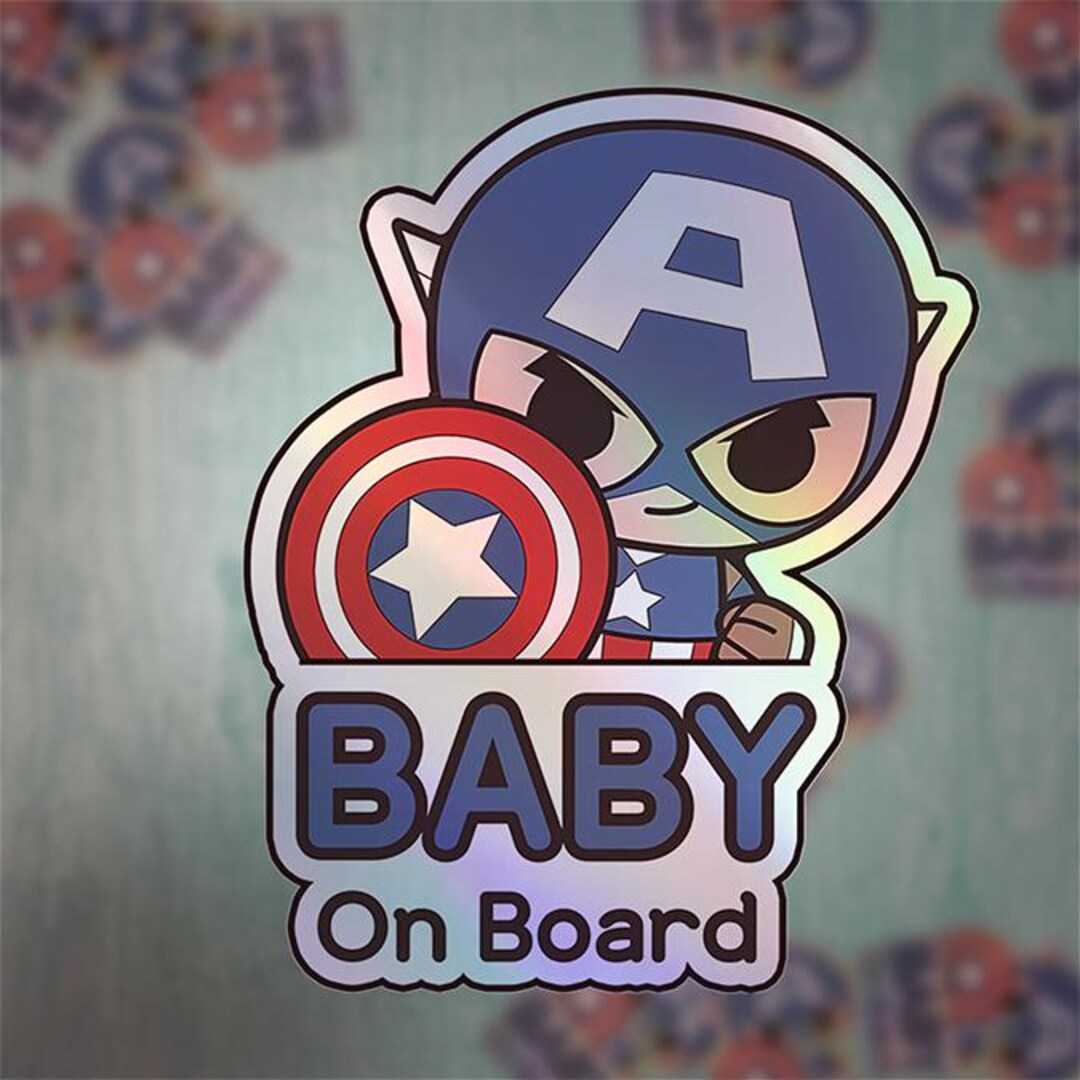 Baby on Board Superhero Sticker | Cute Superhero Car Decal | Baby ...