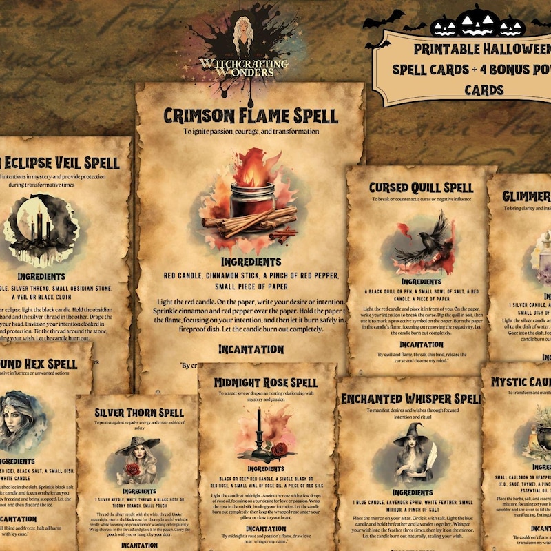 Printable Spells - Etsy