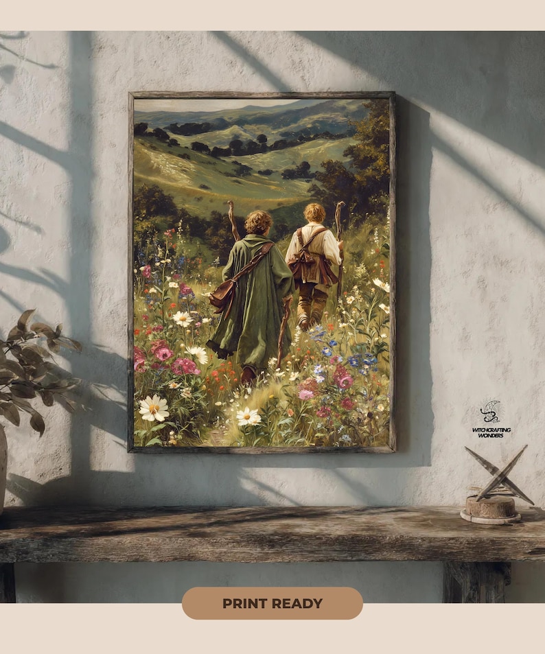 Into the Shire – Two Travelers on Forest Path, Booklover Gift , Bookish ...