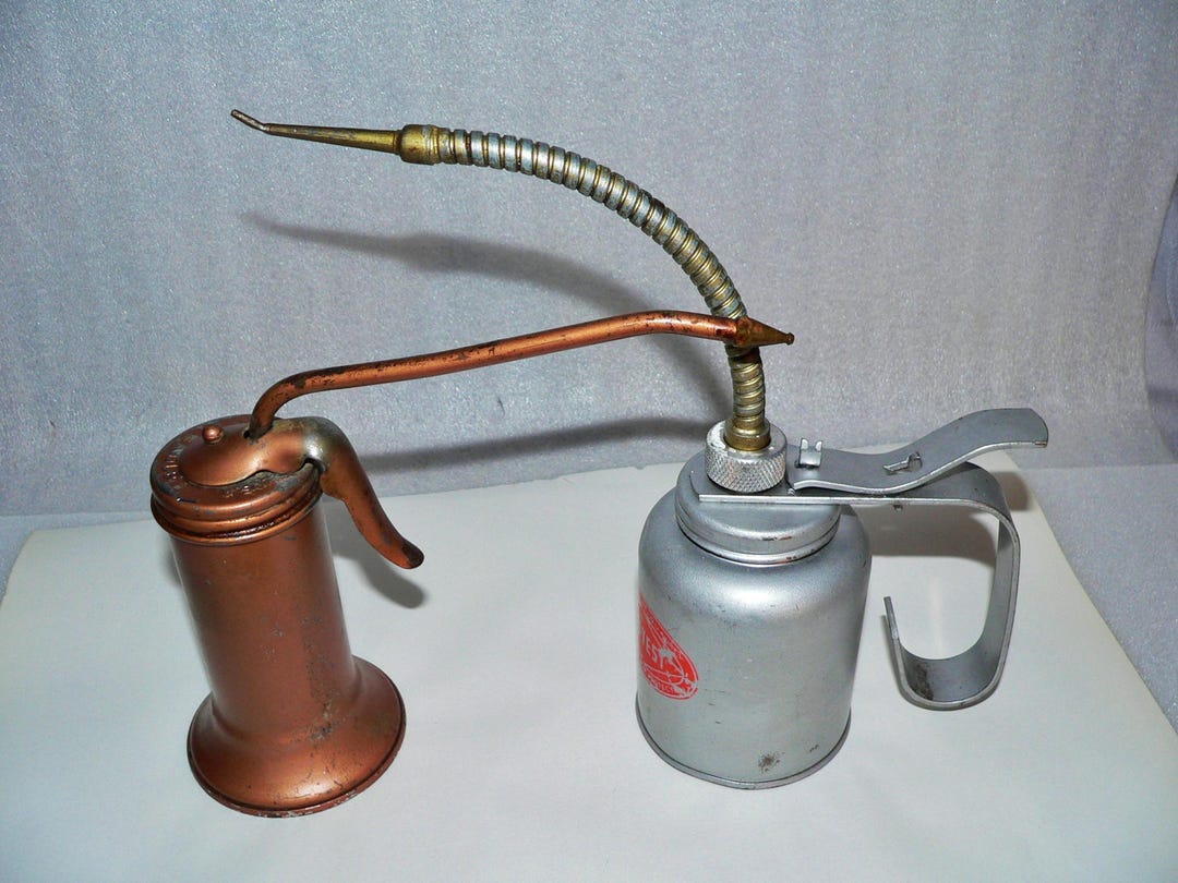 2 Vintage Eagle & Tru-test Hydraulic Hand Pump Oilers Long Spouts - - Etsy