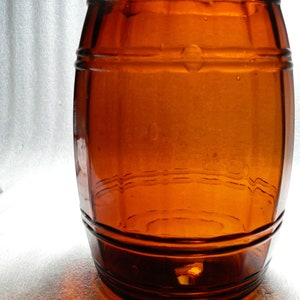 Antique Globe Tobacco Company Glass Barrel Brown Jar Detroit Pat Oct ...