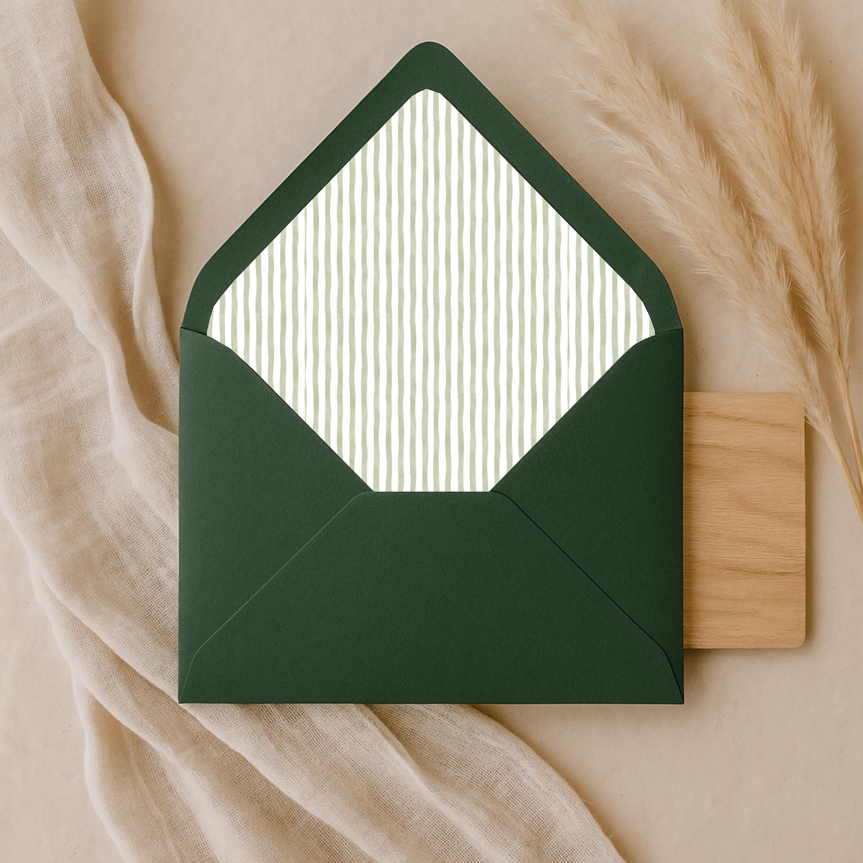The Heritage Stripe Envelope Liner Templates | Square Flaps, Euro Flaps ...