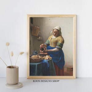 The Milkmaid by Vermeer – digital Download | High‑res JPG Art Prints ...