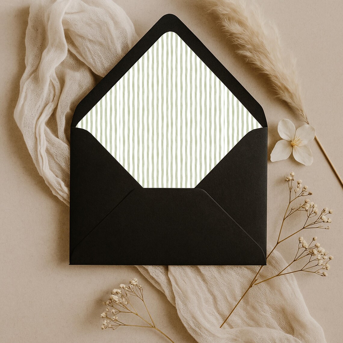 The Heritage Stripe Envelope Liner Templates | Square Flaps, Euro Flaps ...