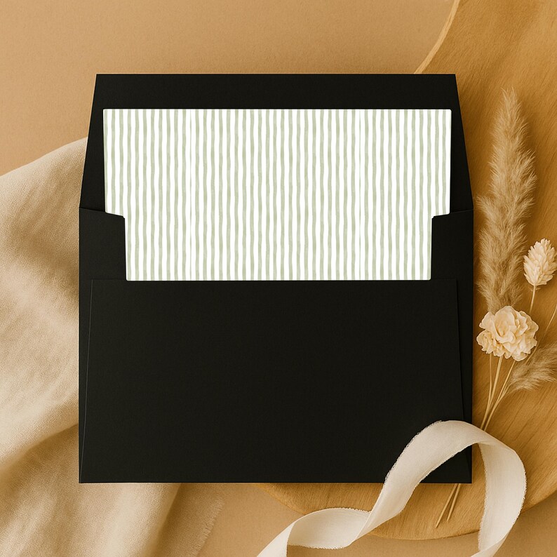 The Heritage Stripe Envelope Liner Templates | Square Flaps, Euro Flaps ...