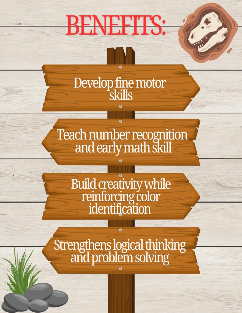 Dinosaur Activity Pack for Kids - Preschool & Kindergarten Printable ...