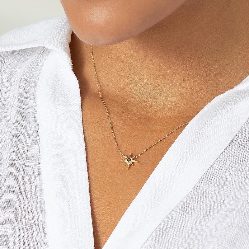 North Star Necklace - Etsy