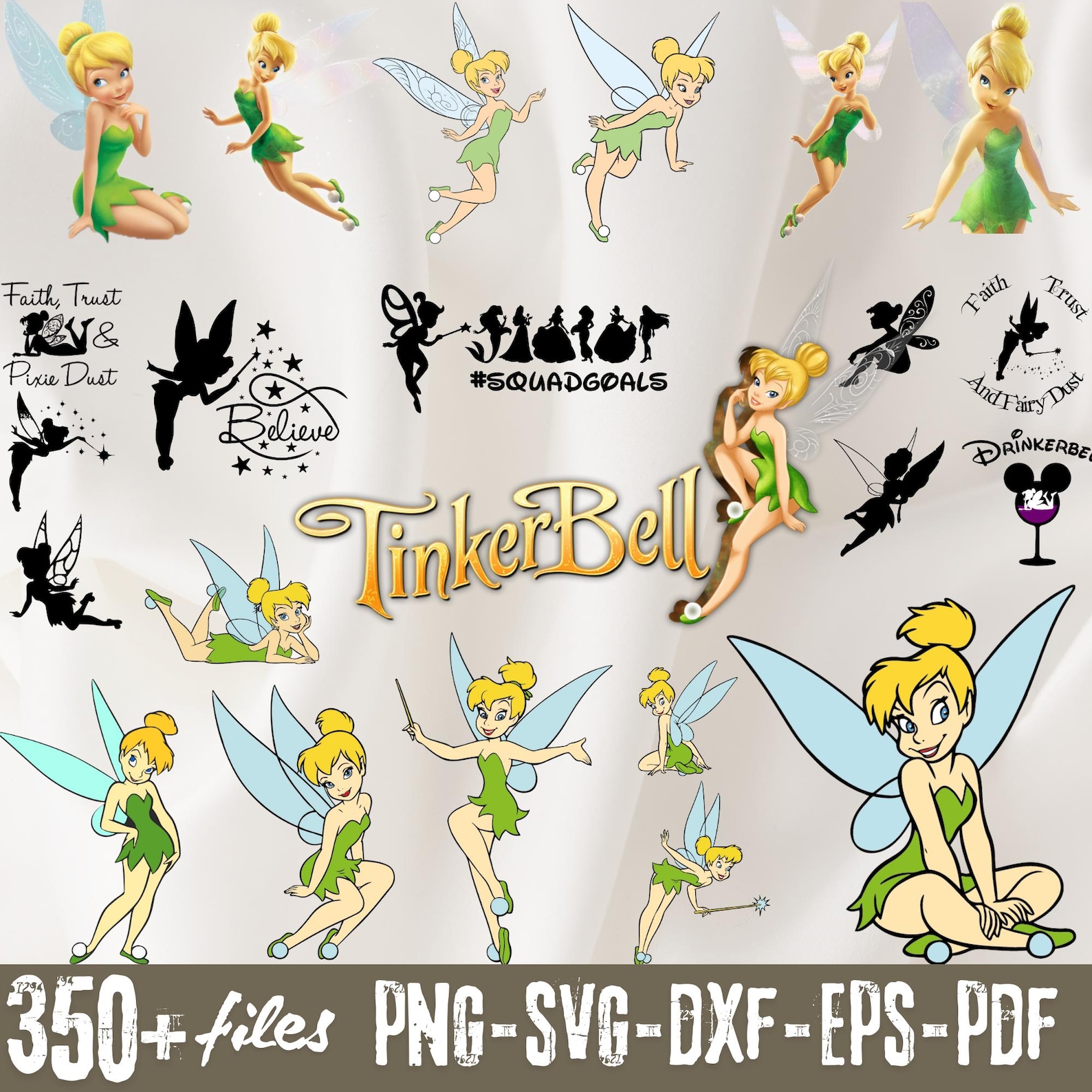 Tinkerbell SVG Bundle, Tinkerbell Svg & Png Files for Cricut, Believe ...