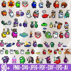 Among Us Svg Bundle, Unique Creations Featuring Colorful Space-themed ...