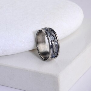 Silver Japanese Koi Fish Ring, Silver Fidget Carp, Handmade Japanese ...