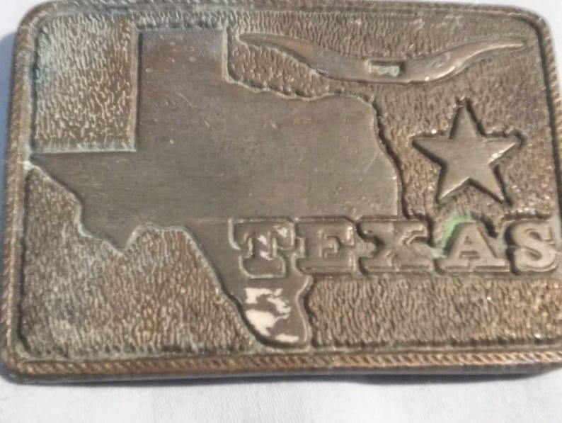 Texas Lone Star State Metal Belt Buckle - Etsy