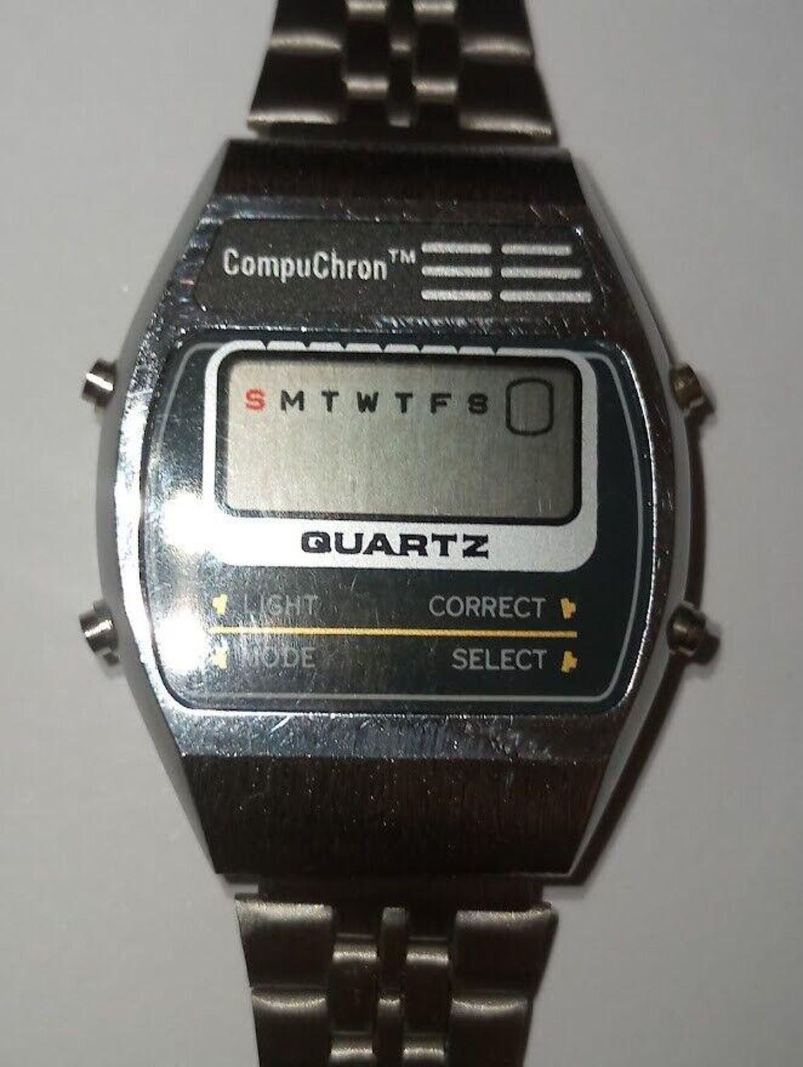 Unworn NOS Vintage Ladies Casio Compu-chron Digital Multifunction Wrist ...