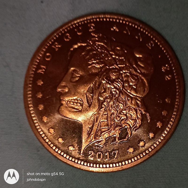 Morgan Skeleton Coin - Etsy