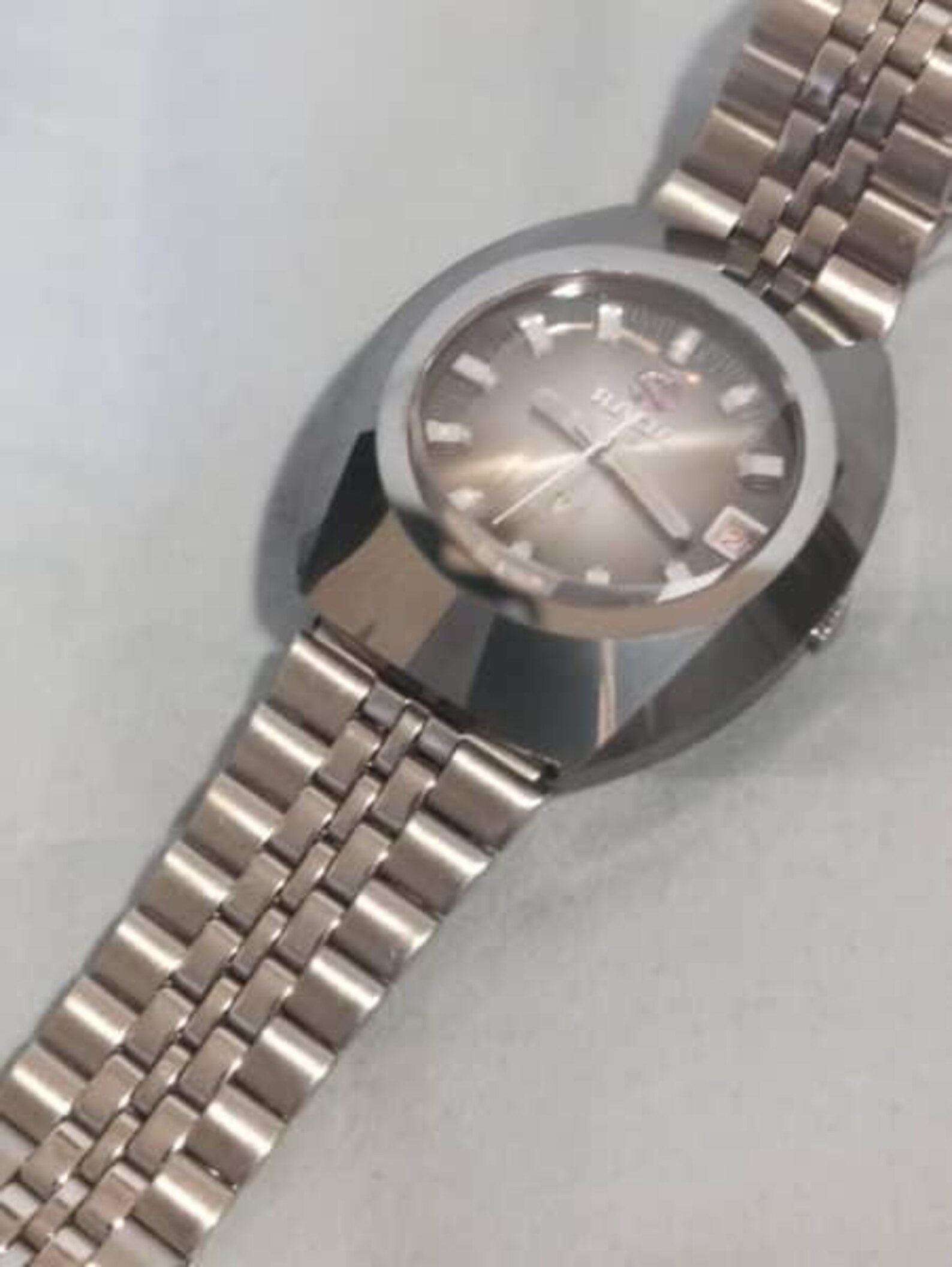 Swiss Rado Balboa V, Automatic Self-dater, Brown Fume Dial, Cut ...
