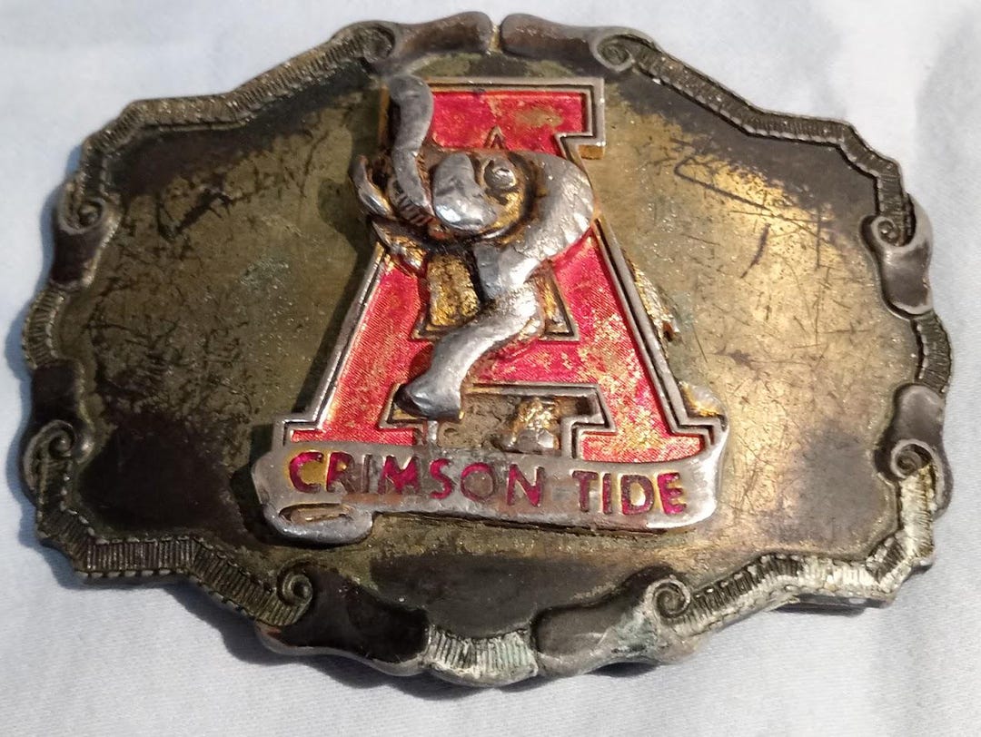 University of Alabama a Crimson Tide Metal Belt Buckle - Etsy