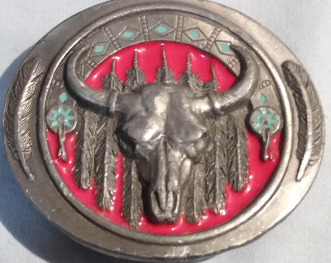 Texas Longhorn Cast Metal Belt Buckle - Etsy