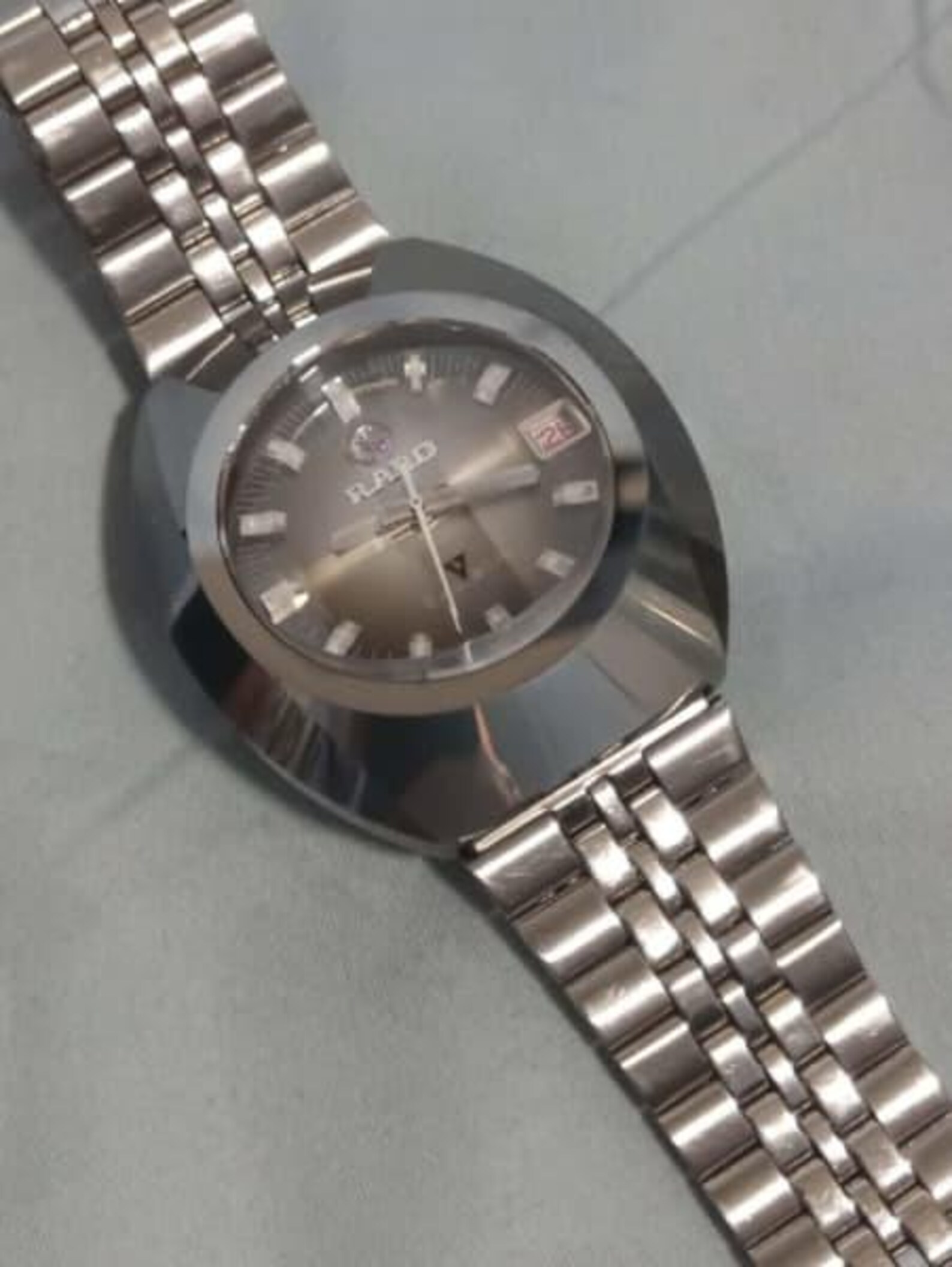 Swiss Rado Balboa V, Automatic Self-dater, Brown Fume Dial, Cut ...