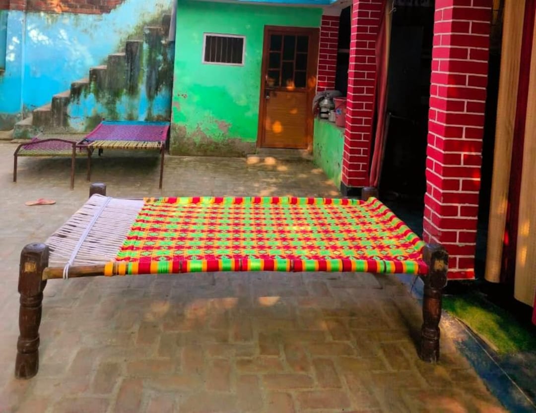 Traditional Indian Charpai, Khat Design, Hand Made With High Quality ...