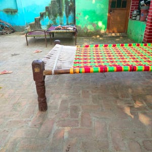 Traditional Indian Charpai, Khat Design, Hand Made With High Quality ...