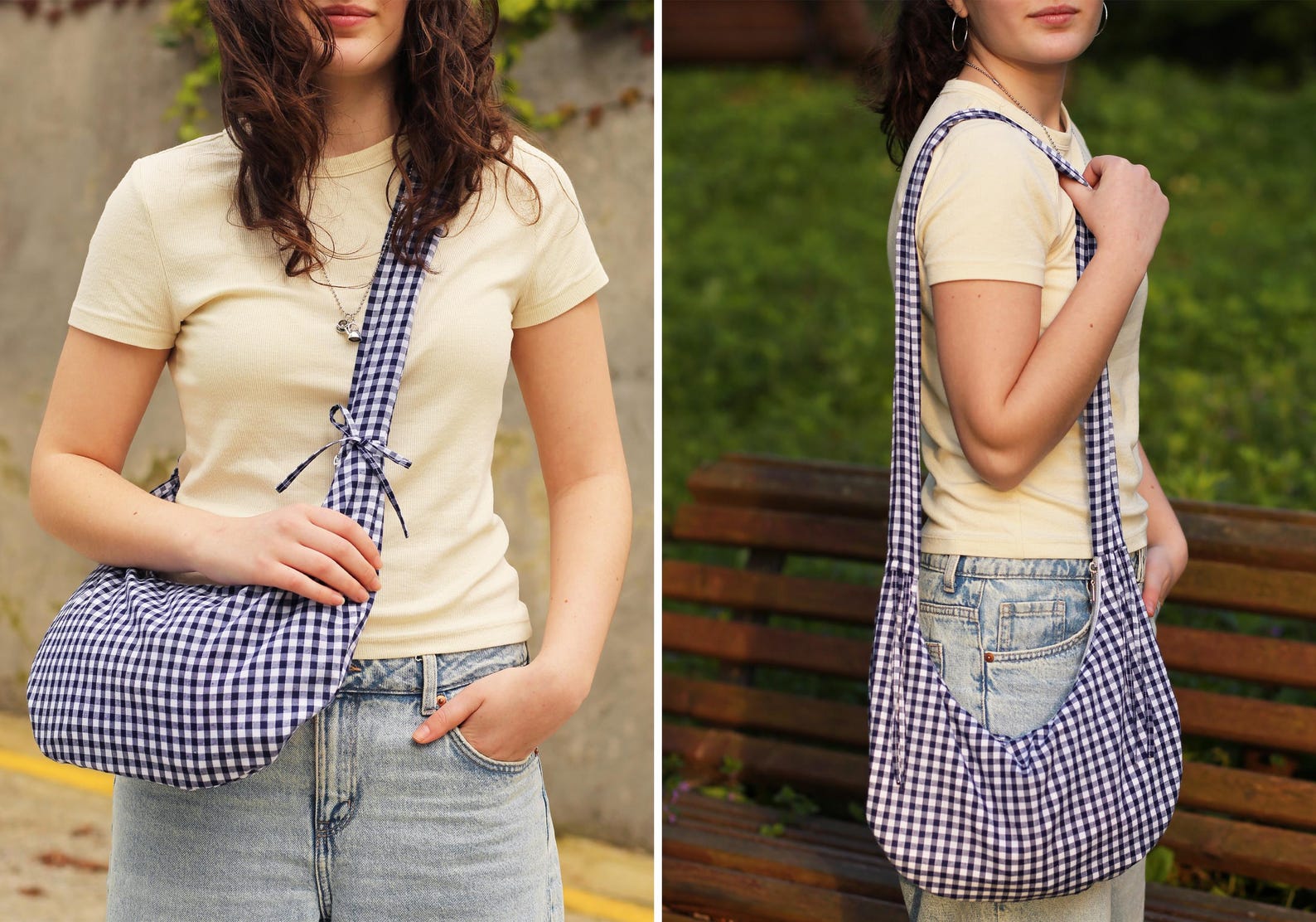 The Drawstring Crescent Bag | 2-in-1 Crossbody & Shoulder Bag | PDF ...