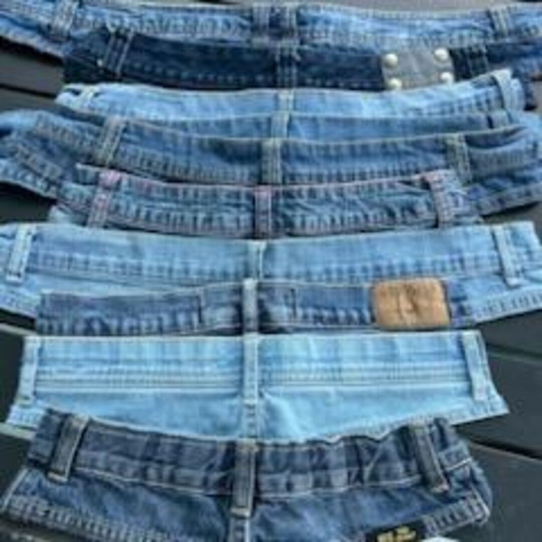 Reclaimed / Recycled Denim Yoke Set – Upcycled Jean Panels for Sewing ...