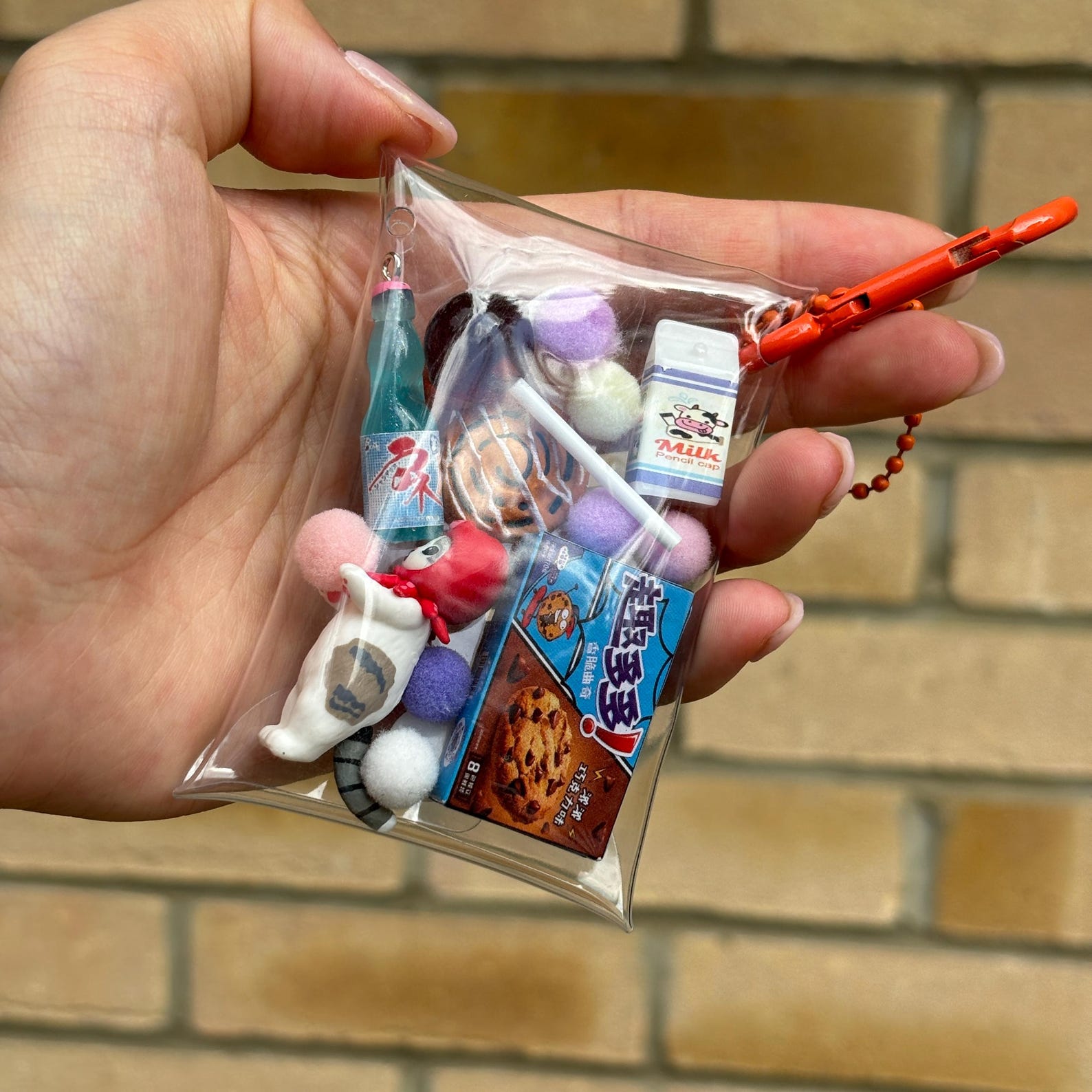 Kawaii Miniature Toy Gachapon Keyring Charm Mofusand Figurines - Etsy