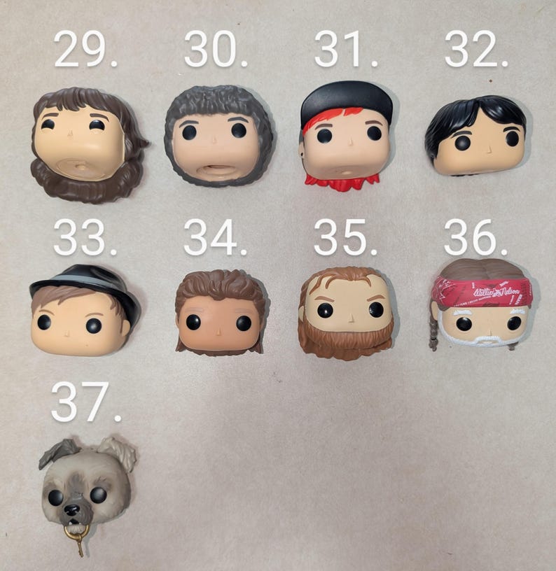 Funko Pop Parts - Female & Male Heads - Etsy
