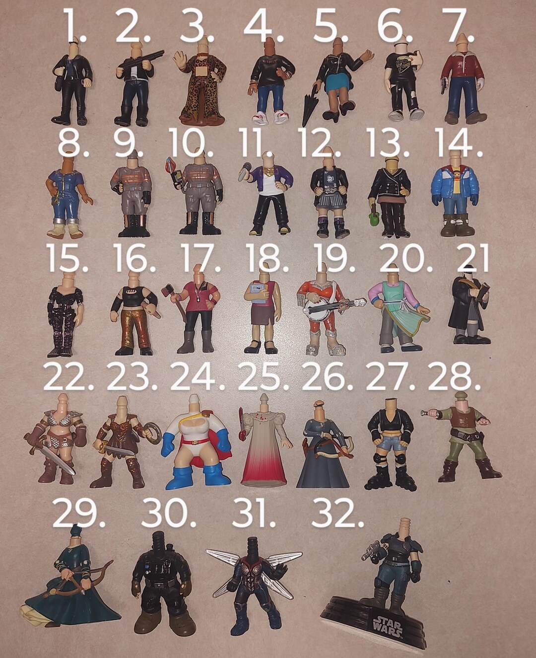 Funko Pop Parts - Female & Male Bodies - Etsy